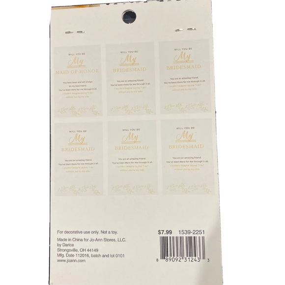 Target | Party Supplies | 6 Bridesmaid Proposal Will You Be My ...